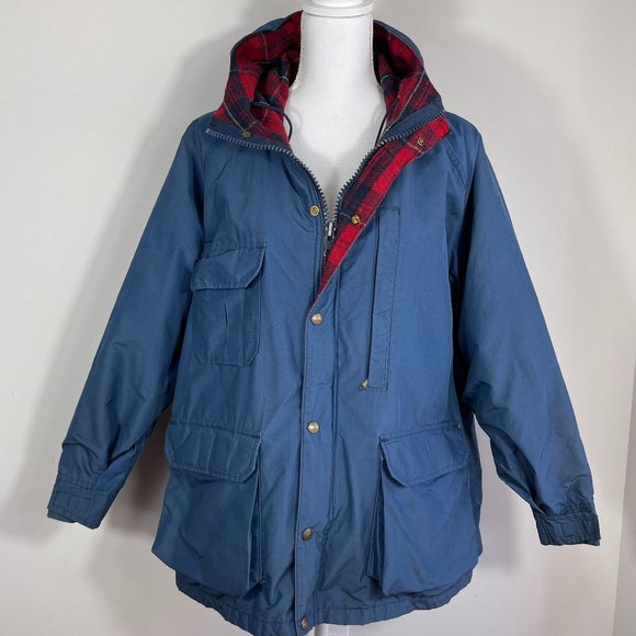 Woolrich | Jackets & Coats | Vintage 8s Woolrich Navy Blue Chore Jacket ...